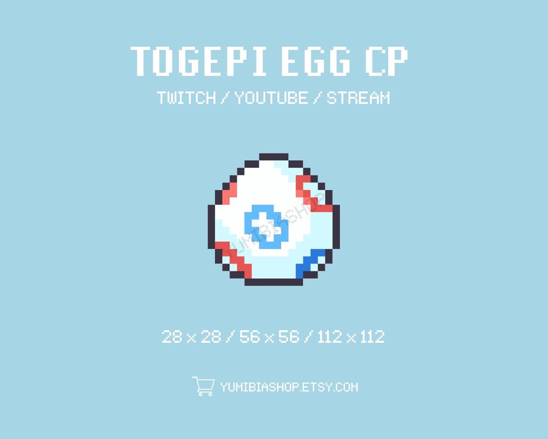Pokémon Togepi Egg Twitch Channel Points Icon | Twitch Channel Point ...