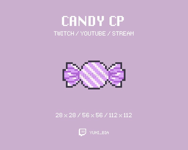 Candy Twitch Channel Points Icon purple Sweet Channel Point Icon Twitch ...