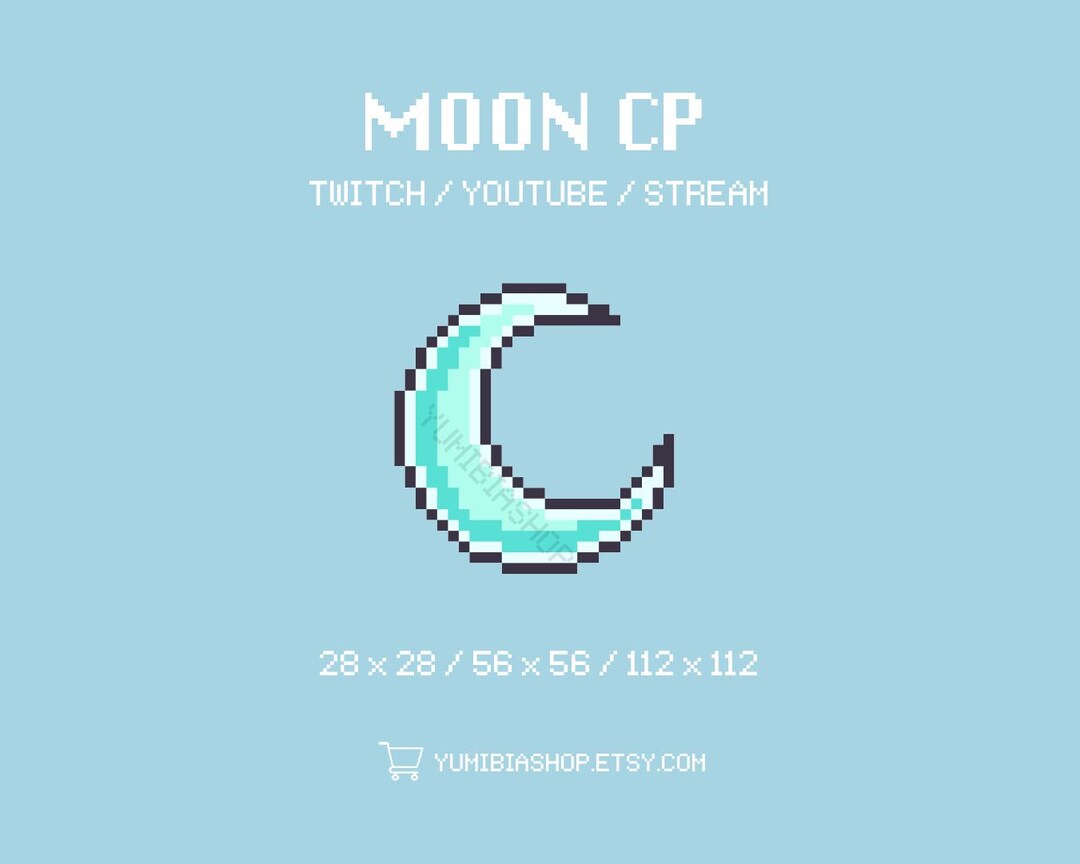 Blue Moon Pixel Art Twitch Channel Points Icon (digital Download) - Etsy