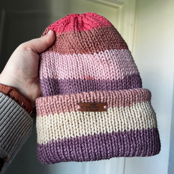 Double Layer Beanie Pattern - Etsy