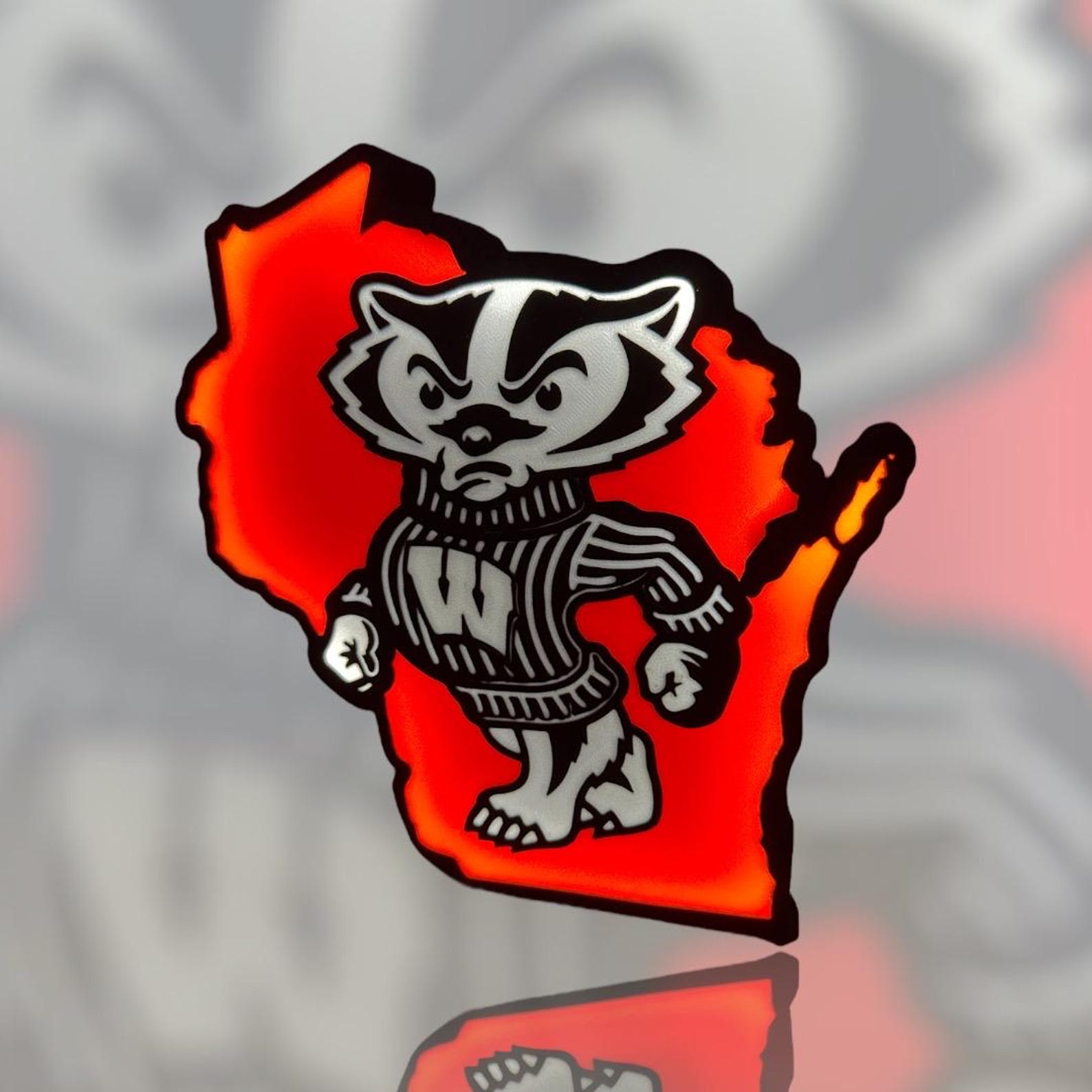 Wisconsin Badgers LED Sign - Etsy