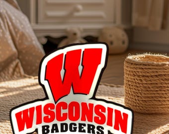 Wisconsin Badgers LED Sign - Etsy