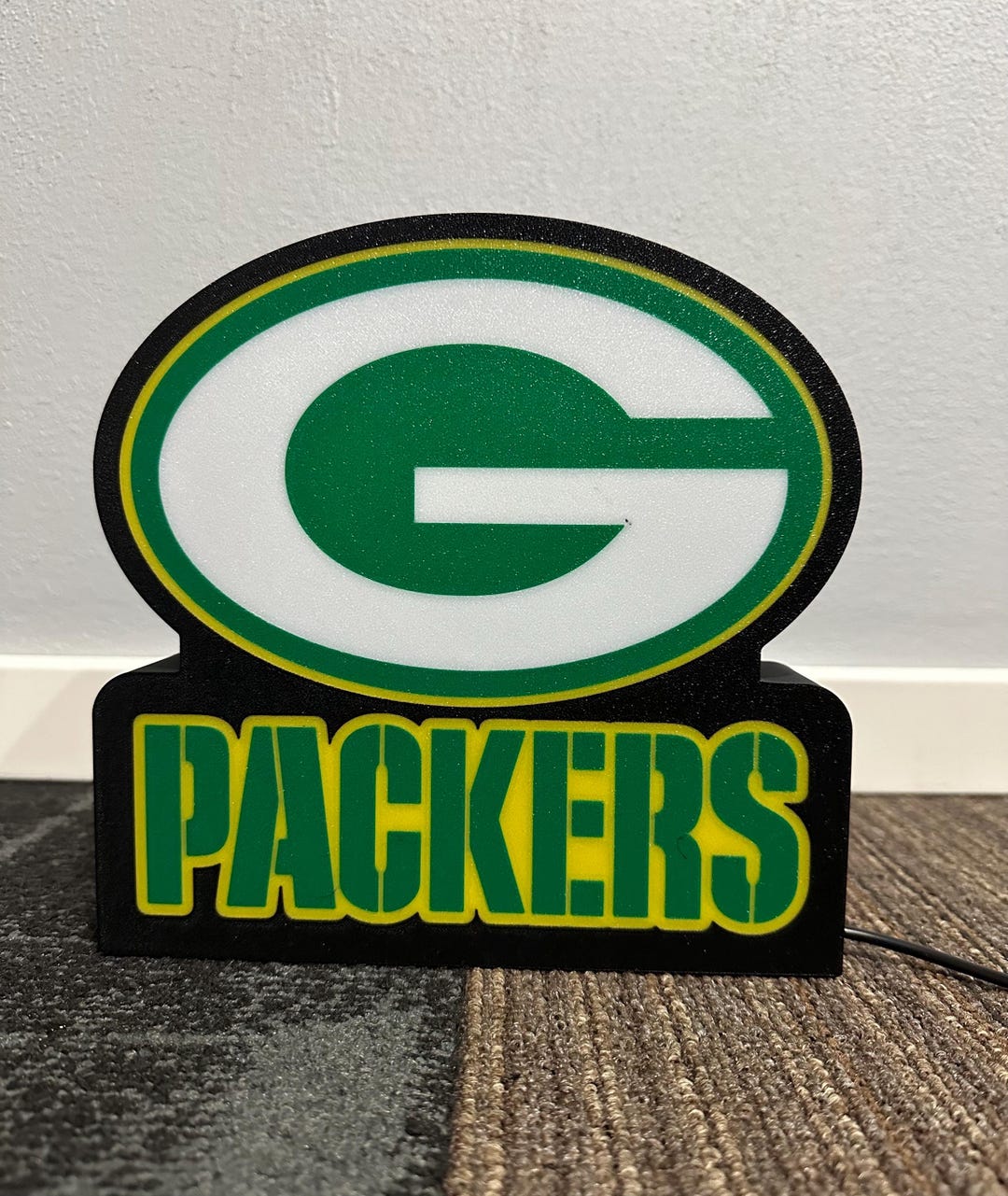 Green Bay Packers LED Sign - Etsy