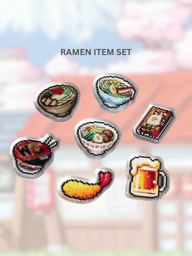 Maplestory Ramen Items Fillable Keychain Shaker Charms - Etsy