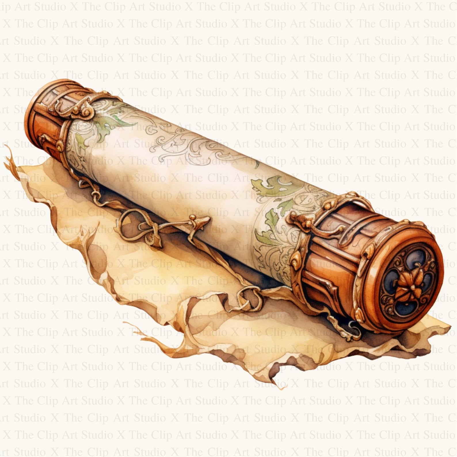 Medieval Scroll Clipart 10 High Quality Jpgs Digital Download Digital ...