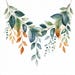 Boho Leaves Decor Clipart | 10 High Quality Jpgs | Digital Download ...