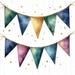 Party Bunting Clipart | 10 High Quality Jpgs | Digital Download ...