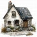 Stone Cottage Clipart | 10 High Quality Jpgs | Digital Download ...