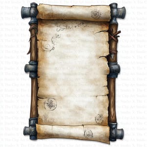Medieval Scroll Clipart | 10 High Quality Jpgs | Digital Download ...