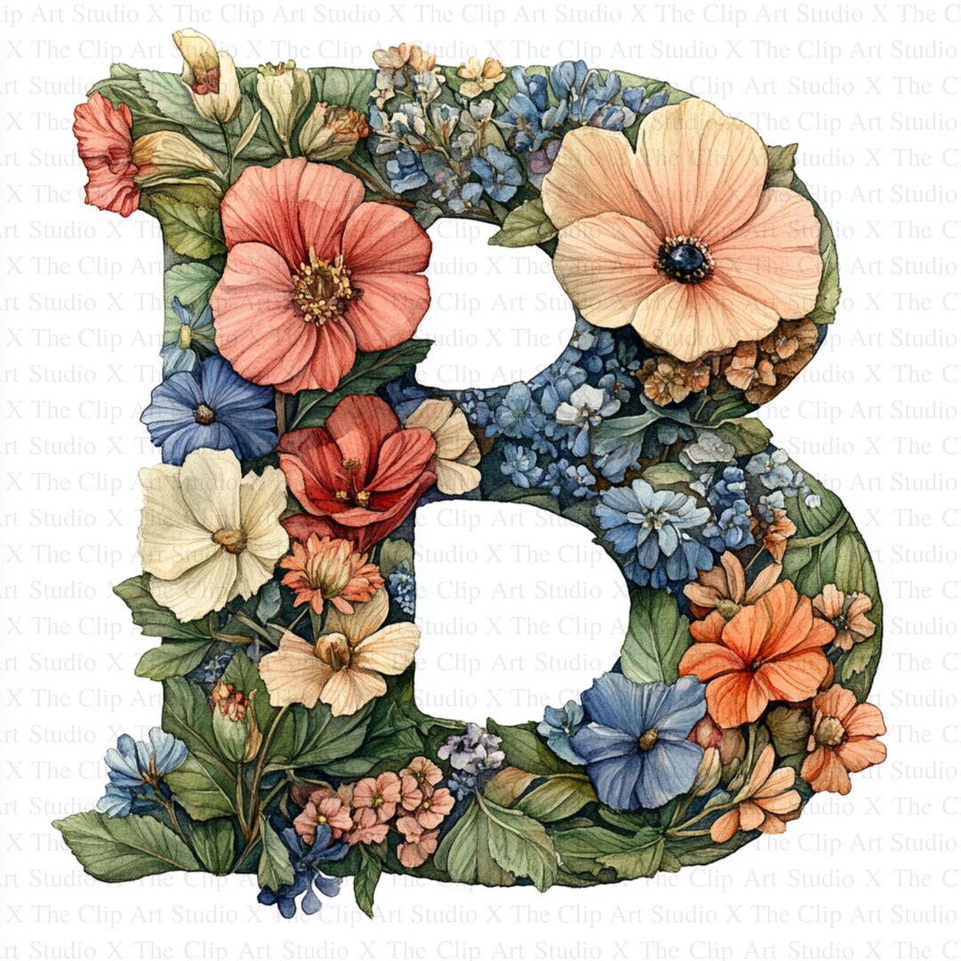 Letter B Clipart | 10 High Quality Jpgs | Digital Download | Nursery ...