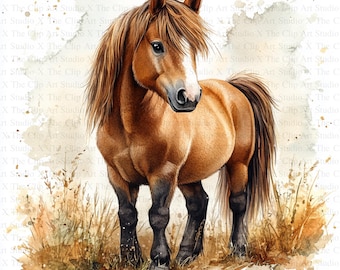 Pony Clipart | 10 High Quality Jpgs | Digital Download | Nursery Art ...