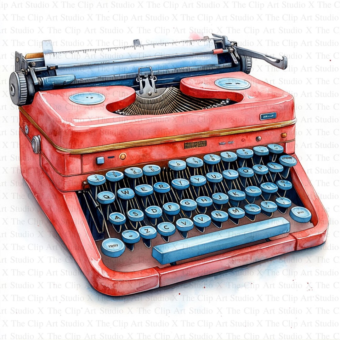 Typewriter Clipart | 10 High Quality Jpgs | Digital Download | Card ...