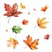 Falling Autumn Leaves Clipart | 10 High Quality JPG | Digital Download ...