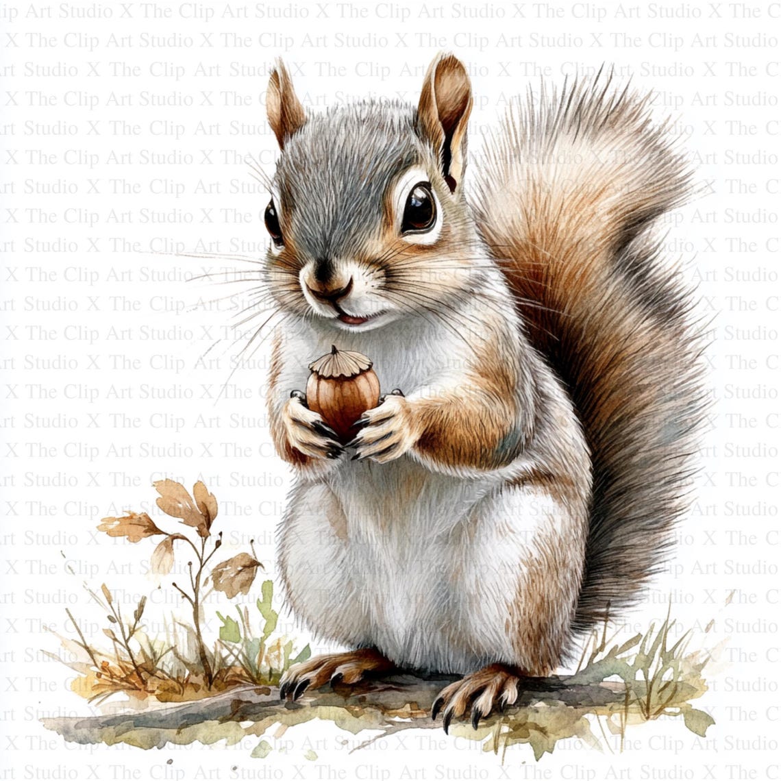 Squirrel Clipart | 10 High Quality Jpgs | Digital Download | Digital ...