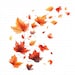 Falling Autumn Leaves Clipart | 10 High Quality JPG | Digital Download ...