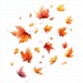 Falling Autumn Leaves Clipart | 10 High Quality JPG | Digital Download ...