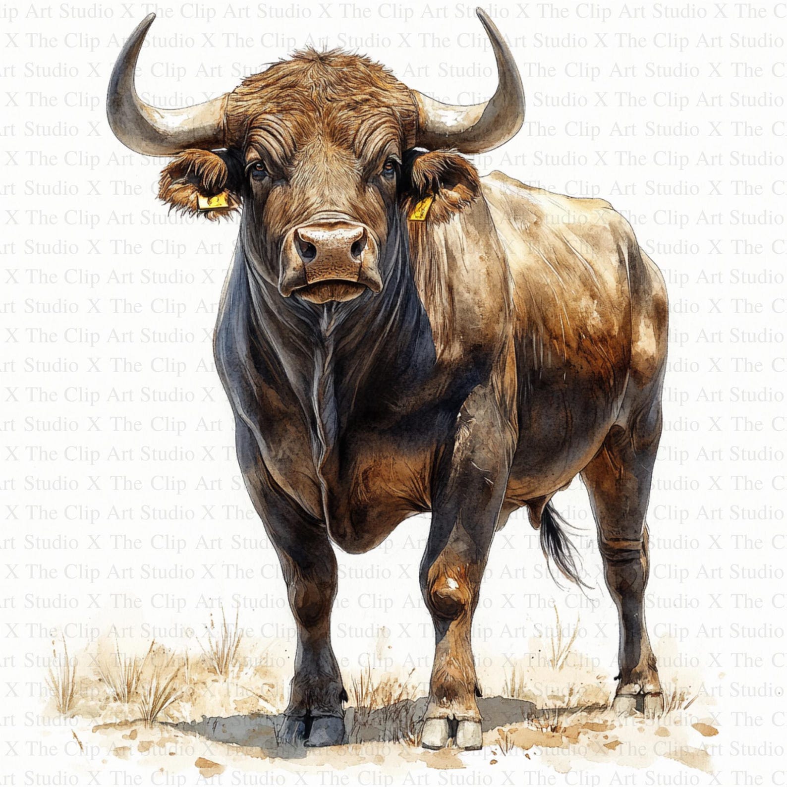 Bull Clipart | 10 High Quality Jpgs | Instant Digital Download ...