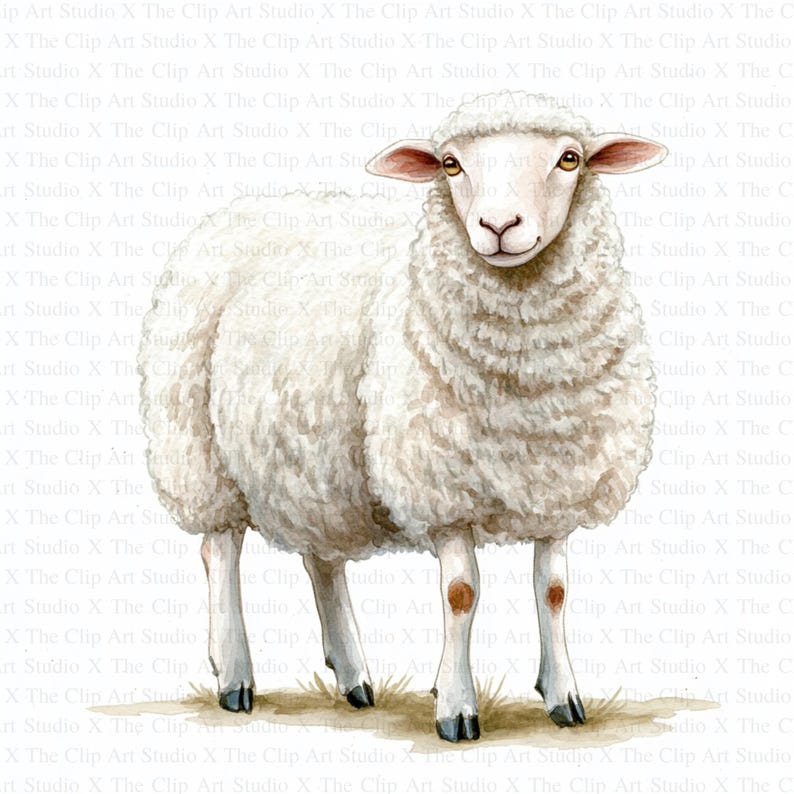 Sheep Clipart | 10 High Quality Jpgs | Instant Digital Download | Card ...