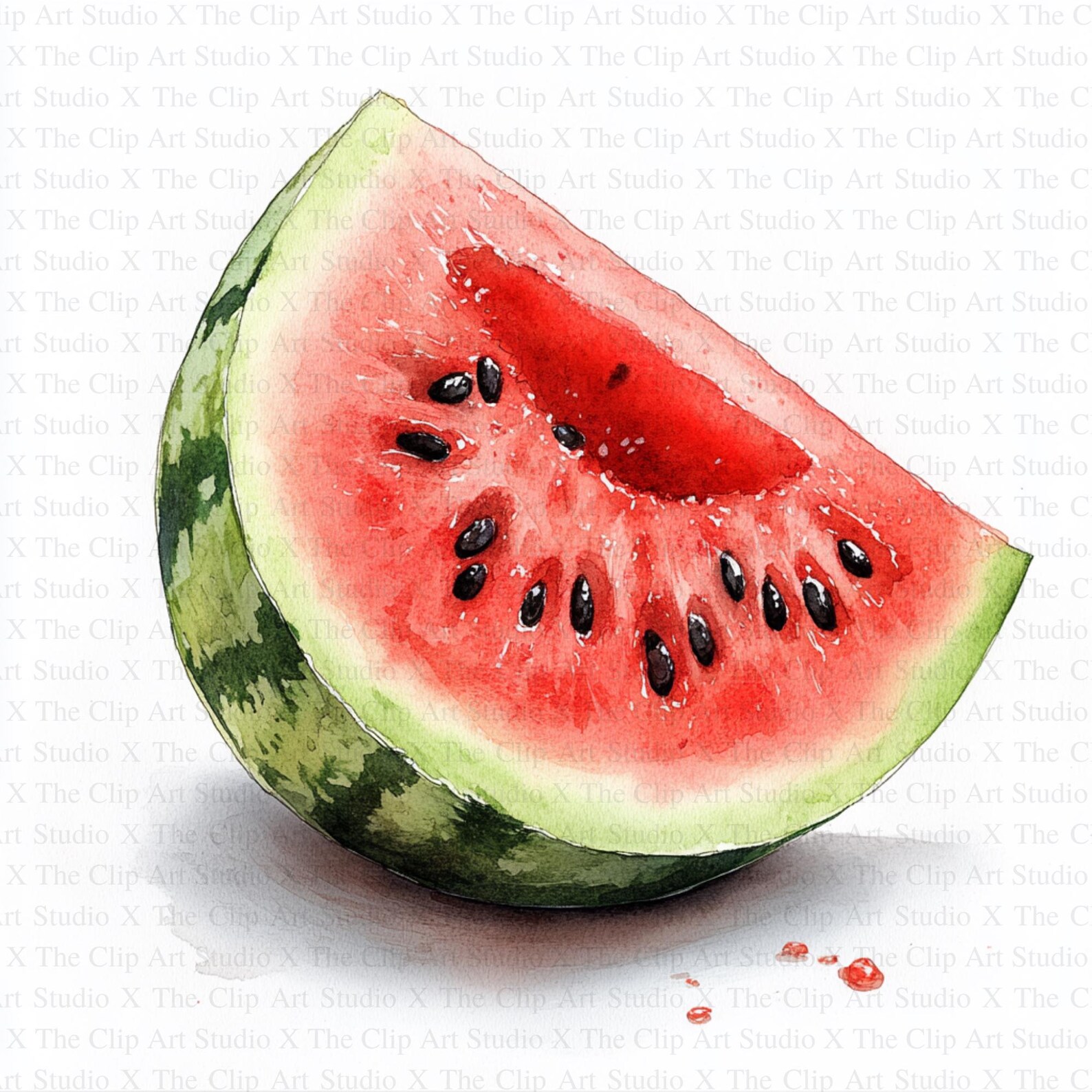 Watermelon Clipart | 10 High Quality Jpgs | Nursery Art | Card Making ...