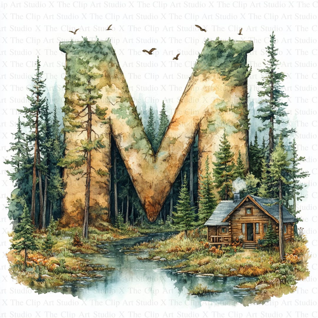 Letter M Clipart | 10 High Quality Jpgs | Digital Download | Card ...