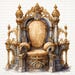 Golden Throne Clipart | 10 High Quality Jpgs | Digital Download | Junk ...