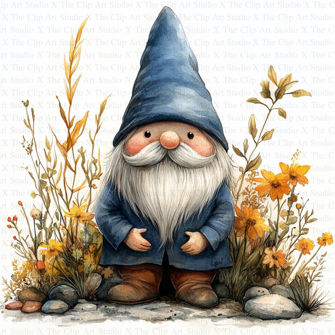 Garden Gnomes Clipart | 11 High Quality Jpgs | Digital Download | Card ...
