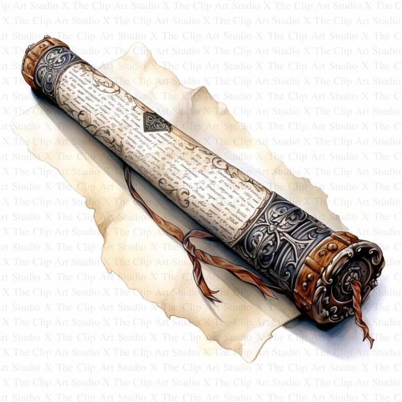Medieval Scroll Clipart 10 High Quality Jpgs Digital Download Digital ...