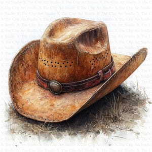 Cowboy Hat Clipart | 10 High Quality Jpgs | Instant Digital Download ...
