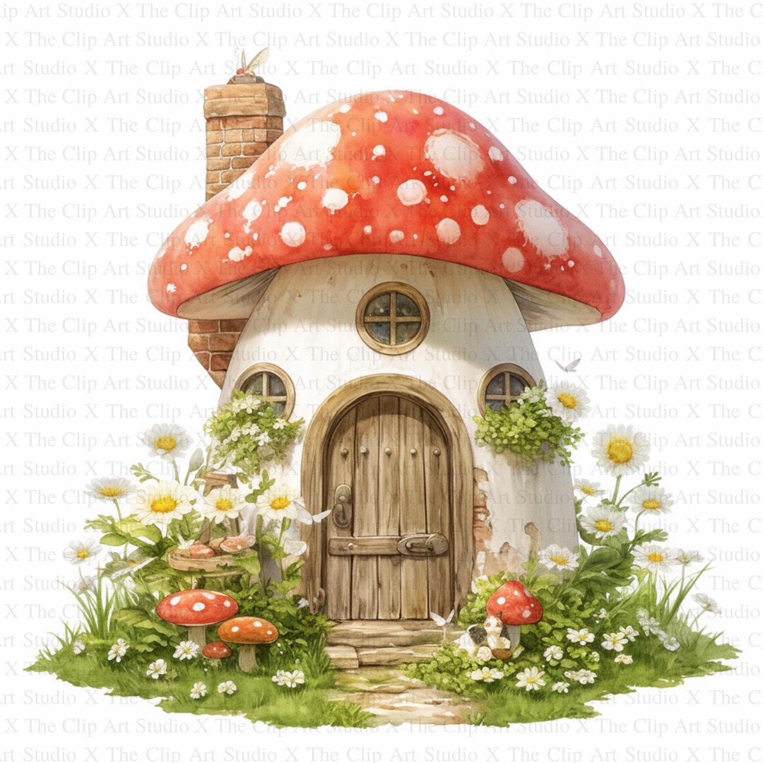 Little Fairy House Clipart | 10 High Quality Jpgs | Digital Download ...