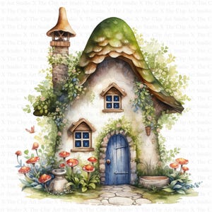 Little Fairy House Clipart | 10 High Quality Jpgs | Digital Download ...