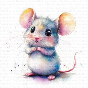 Cute Mouse Clipart | 10 High Quality Jpgs | Instant Digital Download ...