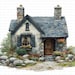 Stone Cottage Clipart | 10 High Quality Jpgs | Digital Download ...