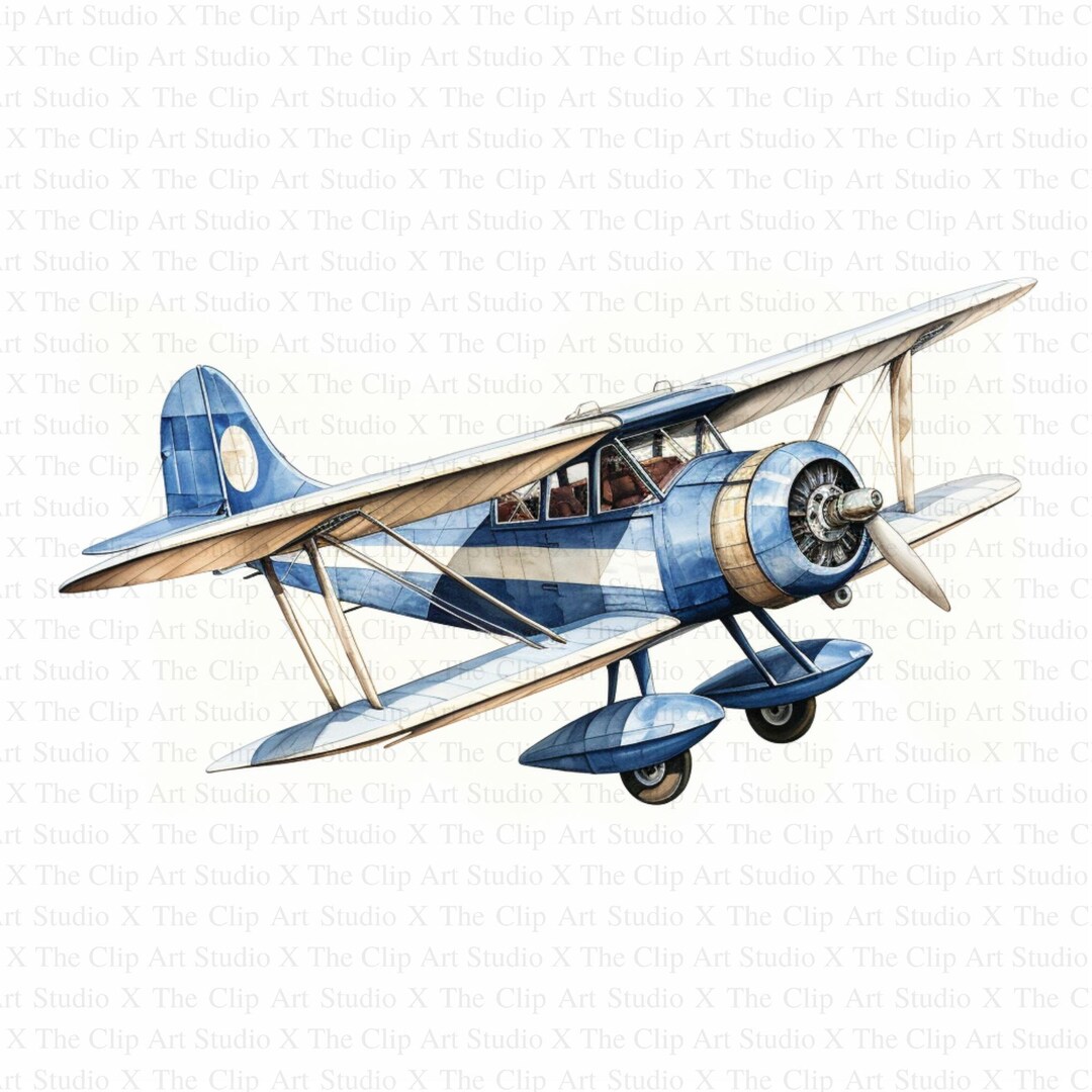Vintage Planes Clipart | 10 High Quality Jpgs | Digital Download ...