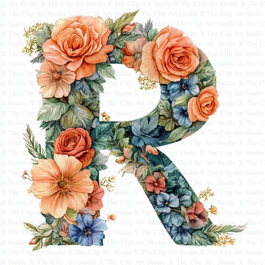 Letter R Clipart | 10 High Quality Jpgs | Digital Download | Nursery ...