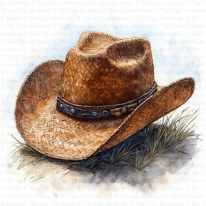 Cowboy Hat Clipart | 10 High Quality Jpgs | Instant Digital Download ...