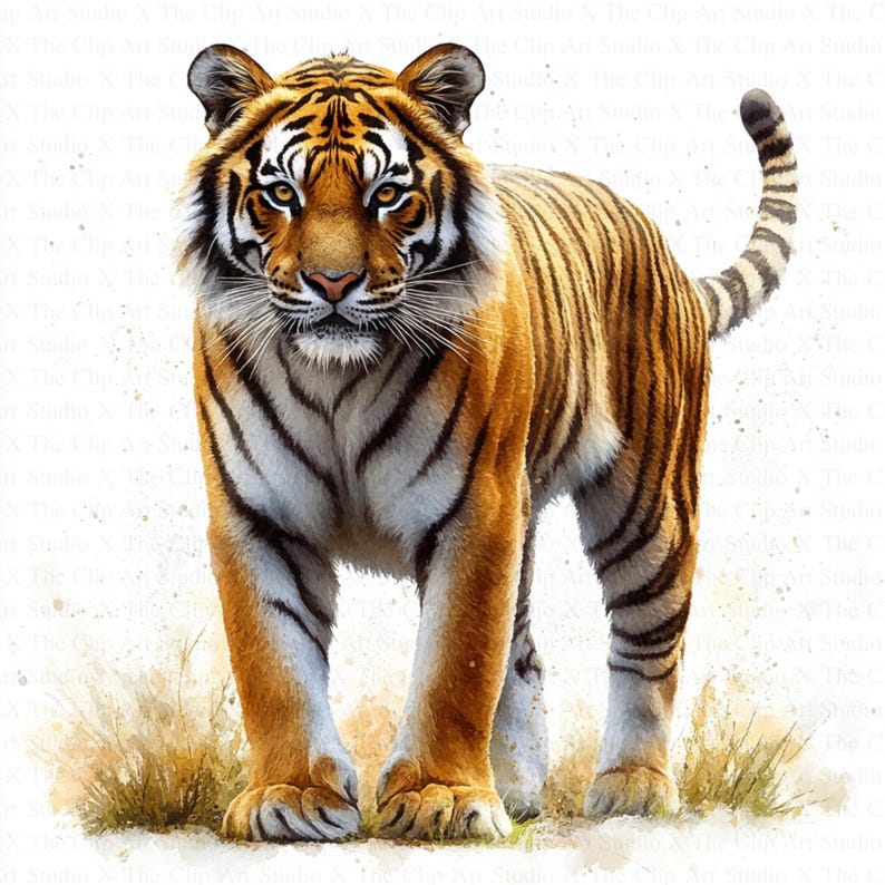 Tiger Clipart | 10 High Quality Jpgs | Instant Digital Download ...