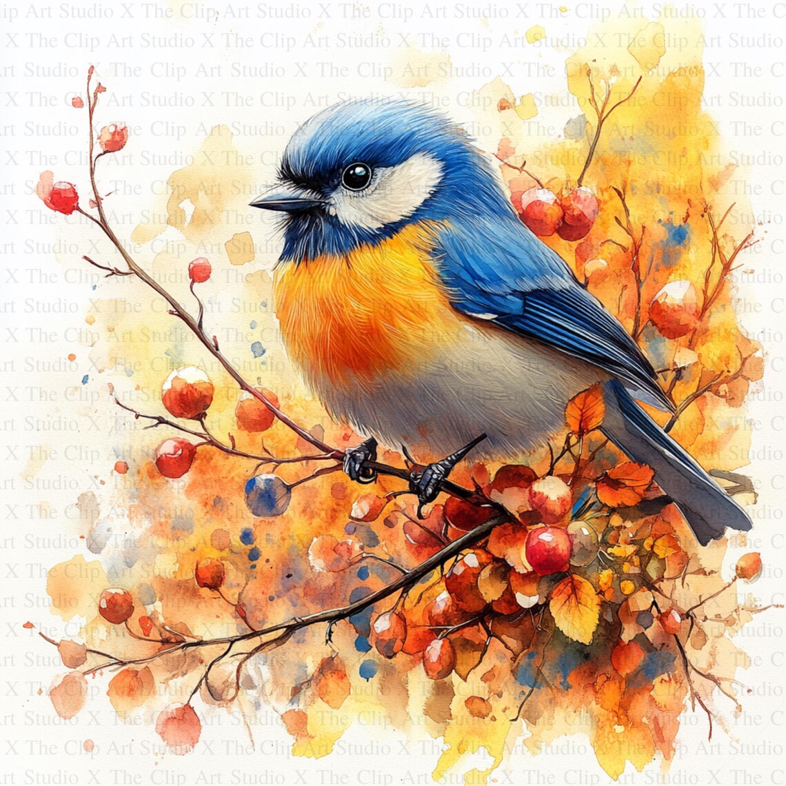 Chickadee Clipart | 10 High Quality Jpgs | Digital Download | Card ...