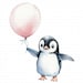 Penguin Baby With Balloon Clipart | 10 High Quality Jpgs | Digital ...