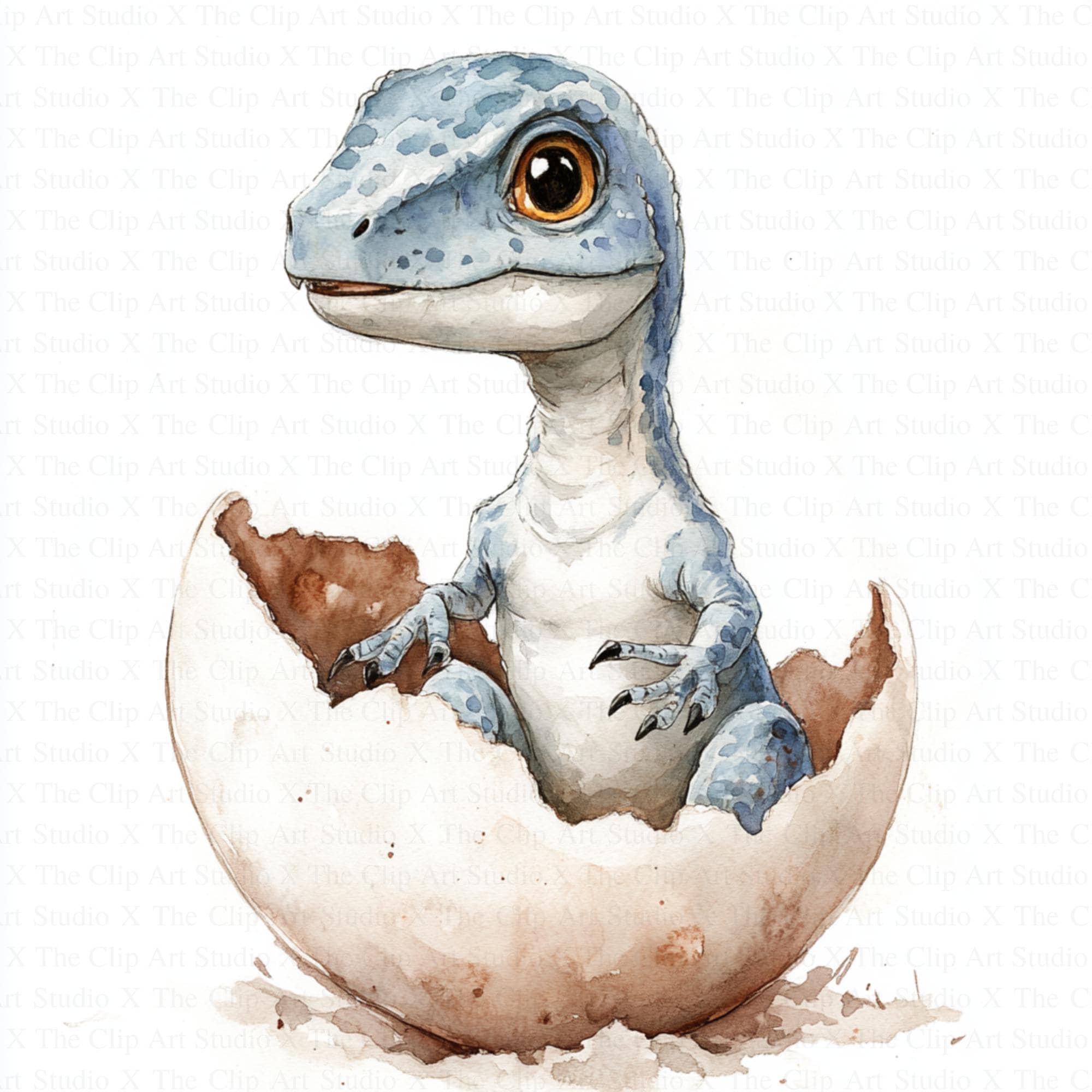 Dinosaur Hatching Clipart | 10 High Quality Jpgs | Digital Download ...