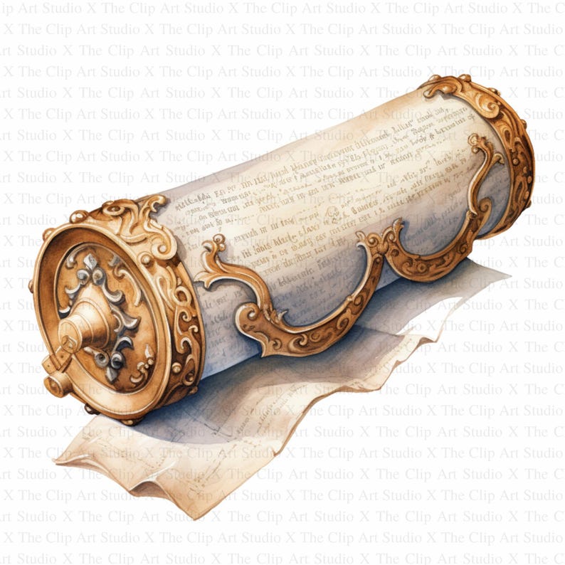 Medieval Scroll Clipart | 10 High Quality Jpgs | Digital Download ...