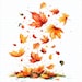 Falling Autumn Leaves Clipart | 10 High Quality JPG | Digital Download ...