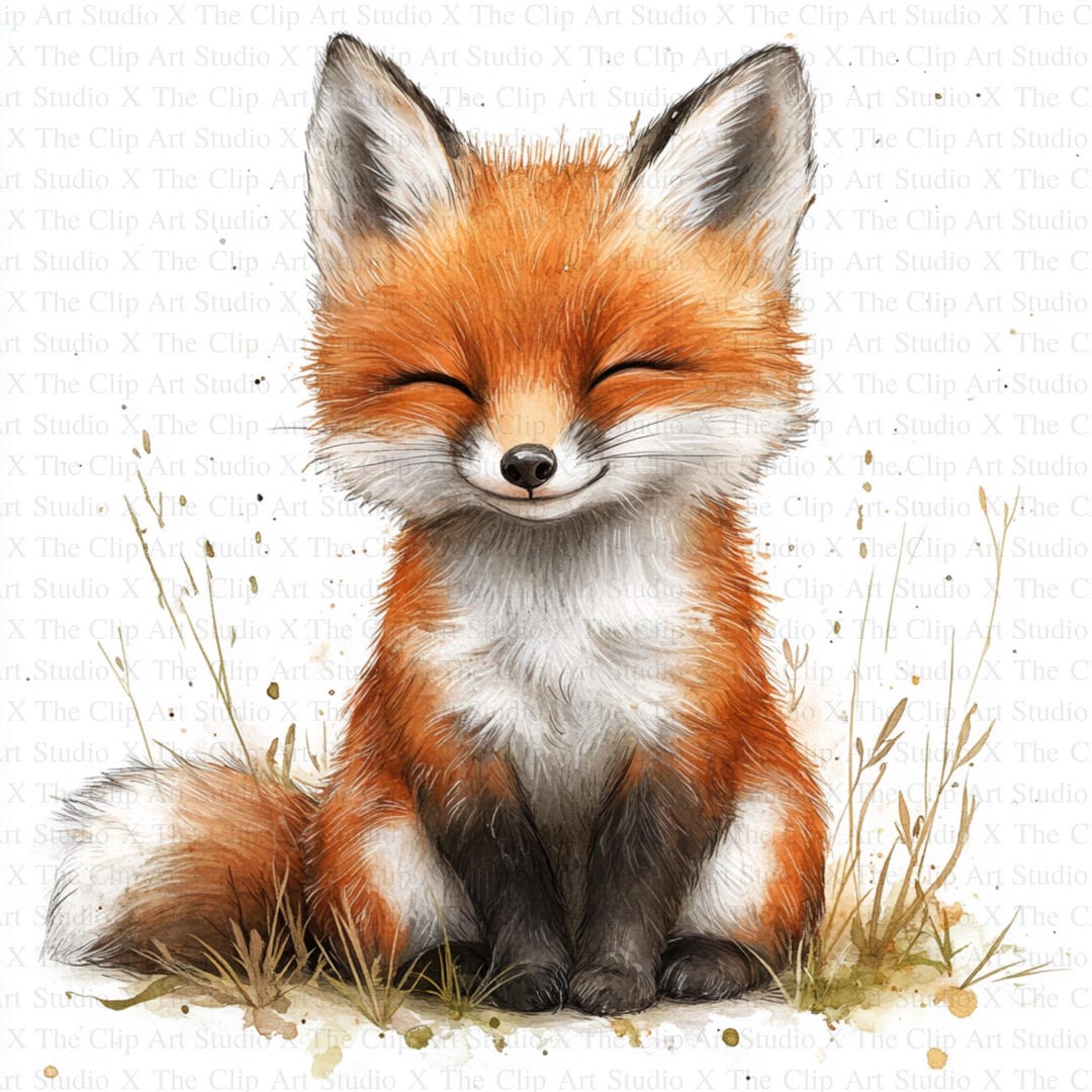 Baby Fox Clipart | 10 High Quality Jpgs | Digital Download | Nursery ...