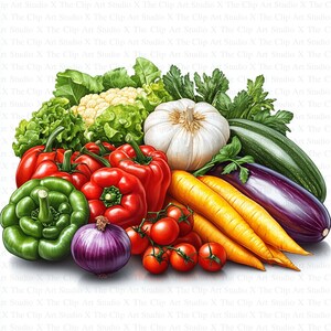 Vegetable Garden Clipart | 10 High Quality Jpgs | Digital Download ...