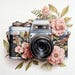 Vintage Floral Camera Clipart | 10 High Quality Jpgs | Digital Download ...