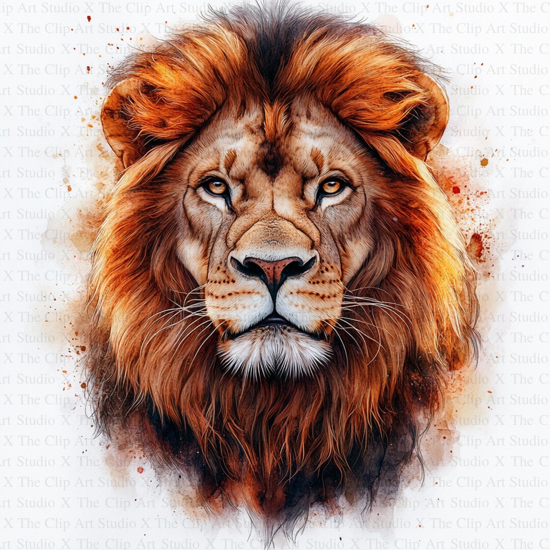 Lion Clipart | 10 High Quality Jpgs | Instant Digital Download ...
