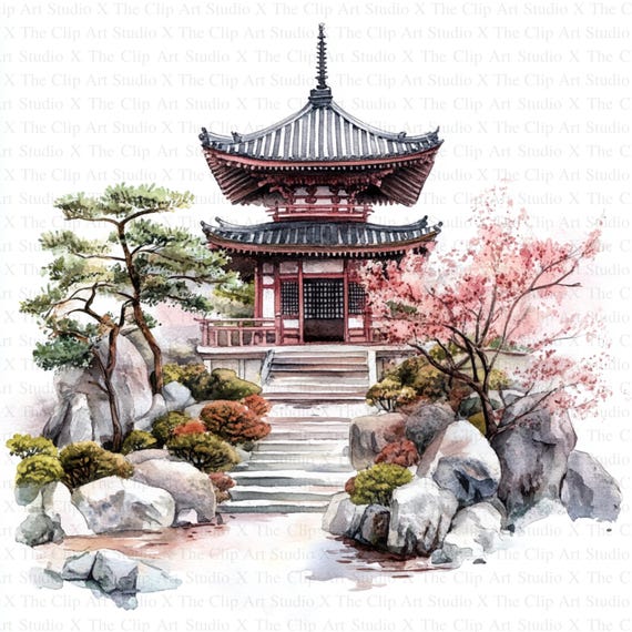Disegno Del Tempio Giapponese