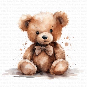 Grumpy Teddy Bear Clipart | 10 High Quality Jpgs | Digital Download ...