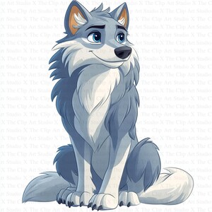 Wolf in Winter Clipart | 10 High Quality Jpgs | Digital Download ...