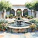 Cloister Fountains Clipart | 10 High Quality Jpgs | Digital Download ...