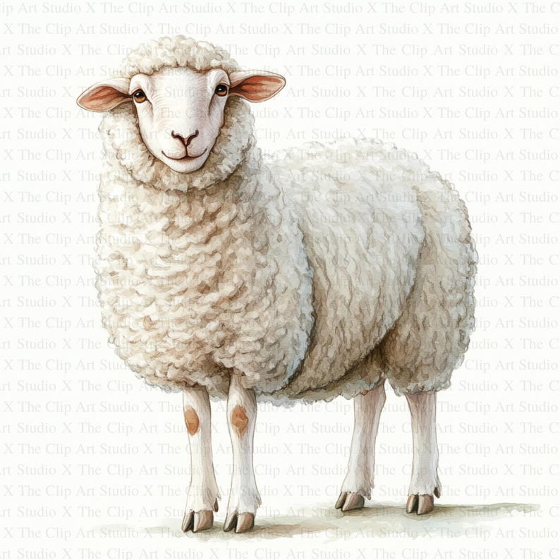 Sheep Clipart | 10 High Quality Jpgs | Instant Digital Download | Card ...